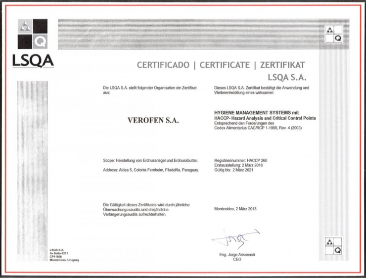 Certificaciones - Kelwá
